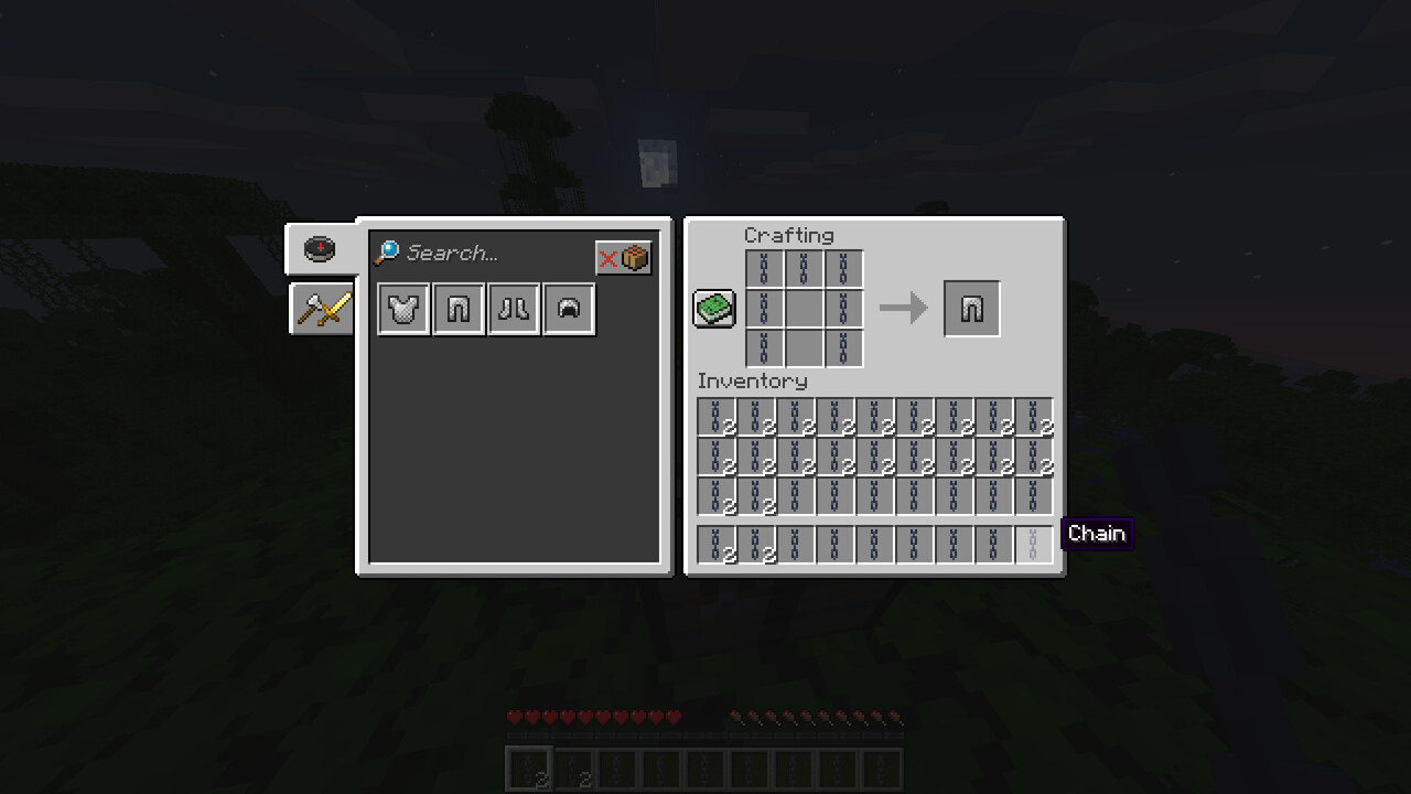 Chainmail Armor Craftable Minecraft Data Pack