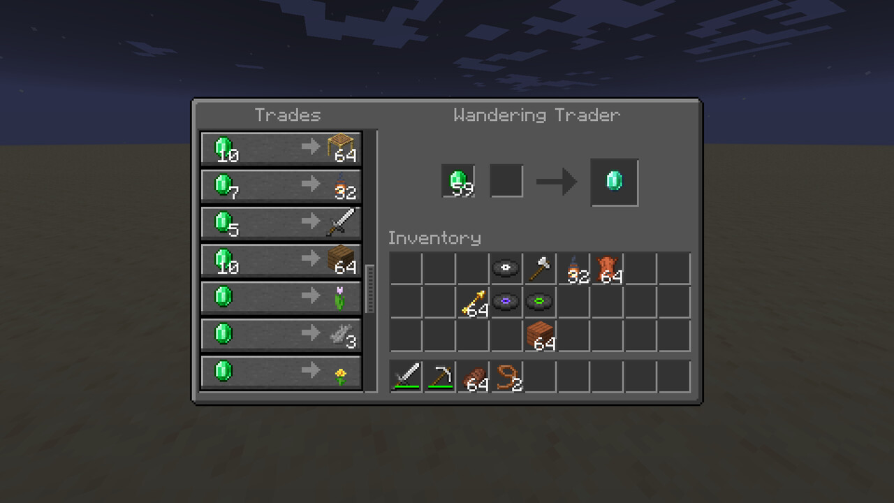 Wandering Tweaks Datapack by FireNH // Convert Wandering Trader to Normal Villager Minecraft ...