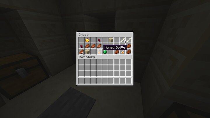 Honey Bottles in Desert Temple Chests Minecraft Data Pack
