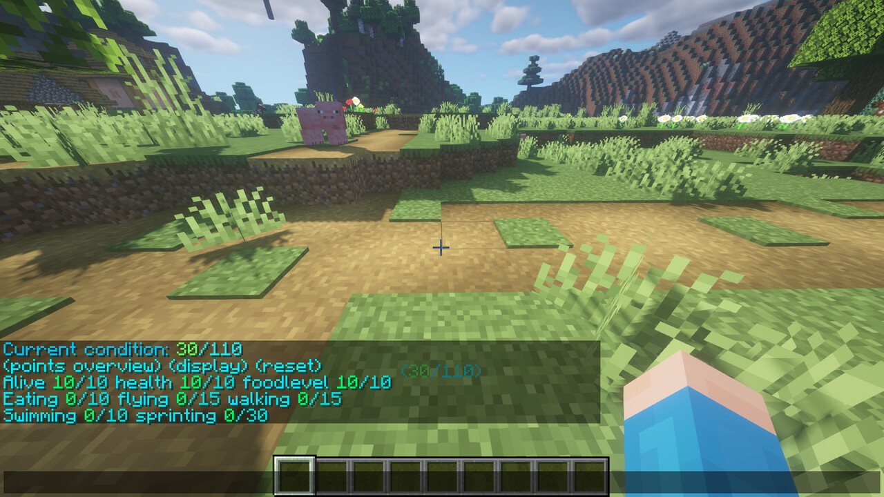 Condition/fitness in Minecraft Minecraft Data Pack