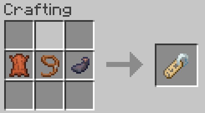 Survival Recipes gunpowder Leather Name Tag Saddle Minecraft Data Pack
