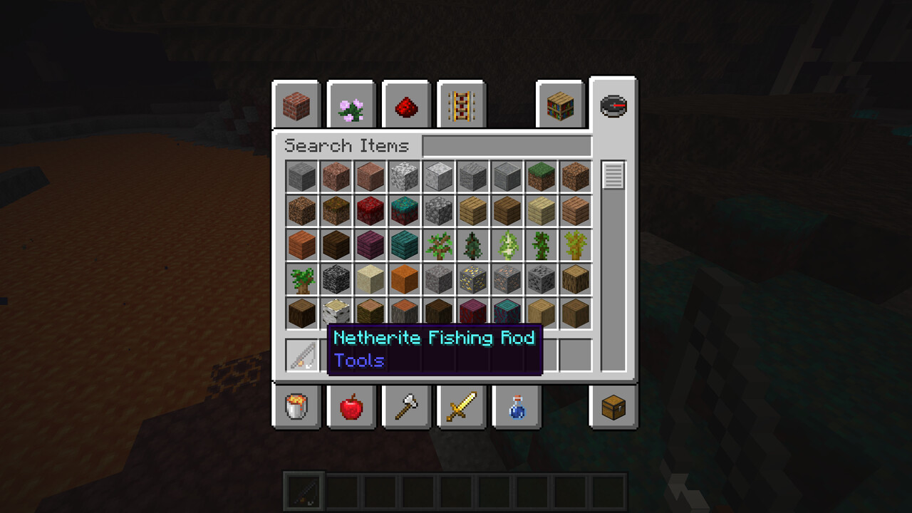 Netherite Fishing Rod Minecraft Data Pack