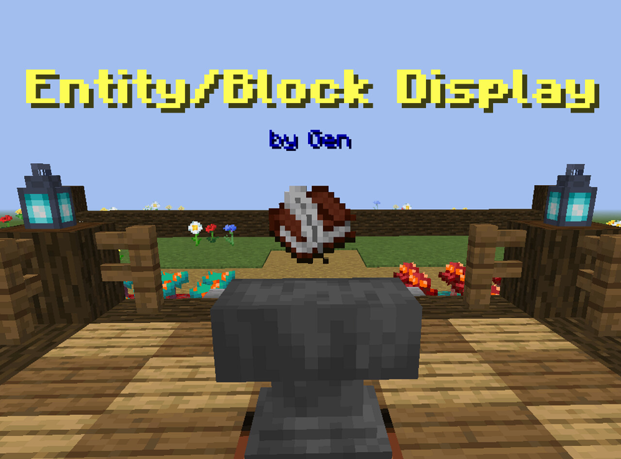 Gen's "Entity/Block Display" Minecraft Data Pack