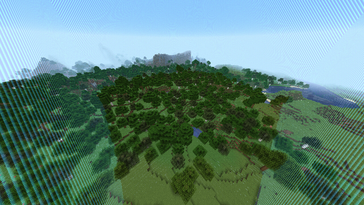 Minecraft but columns of blocks randomly flip! Minecraft Data Pack