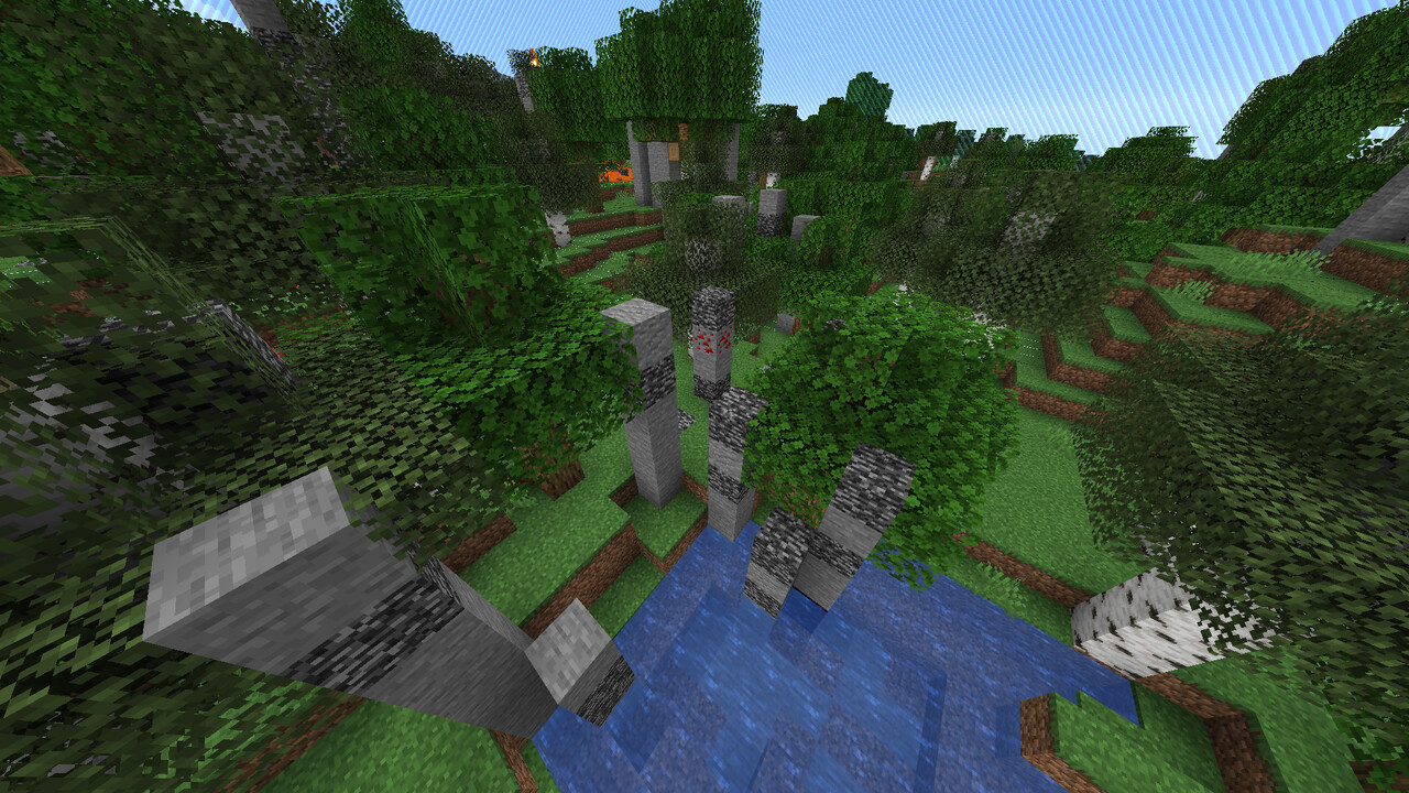 Minecraft but columns of blocks randomly flip! Minecraft Data Pack