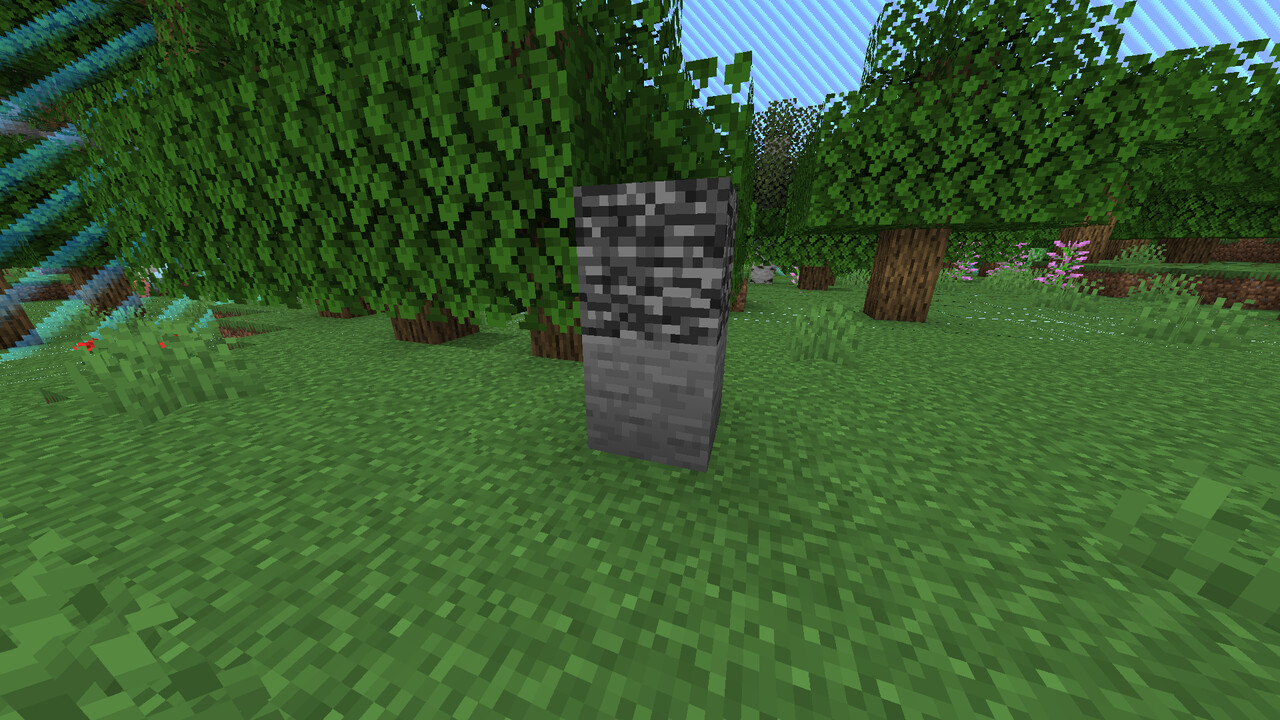 Minecraft but columns of blocks randomly flip! Minecraft Data Pack