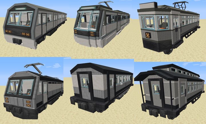 Trains - Metro/Subway - Trams/Streetcars Minecraft Data Pack