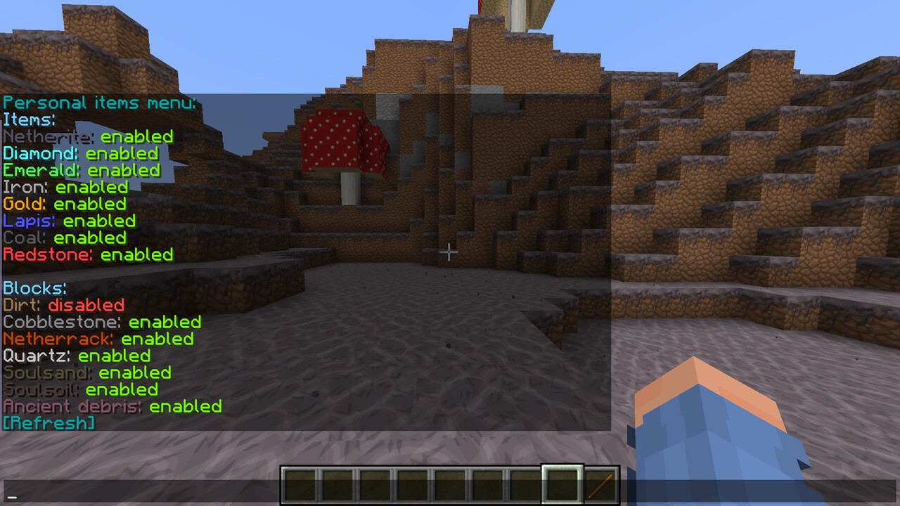 Items/Blocks Storage Minecraft Data Pack