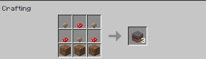 Craft Mycelium Minecraft Data Pack