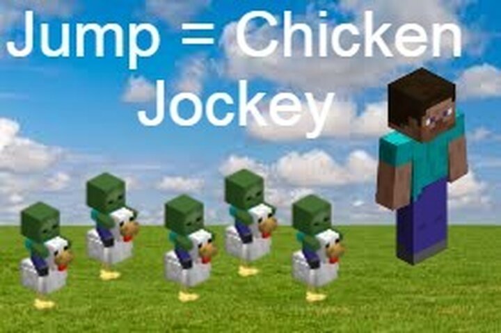 Jump = Chicken Jockey Minecraft Data Pack