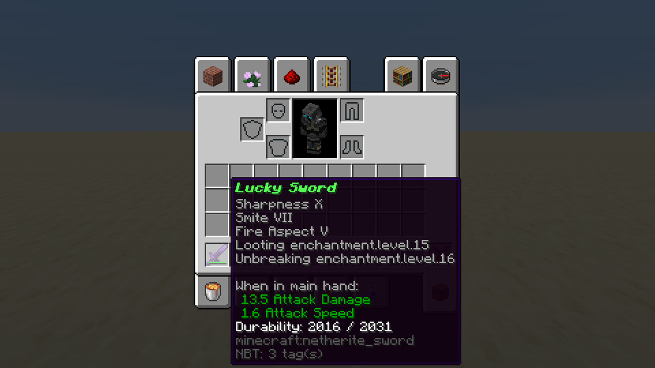 Lucky Tools Minecraft Data Pack