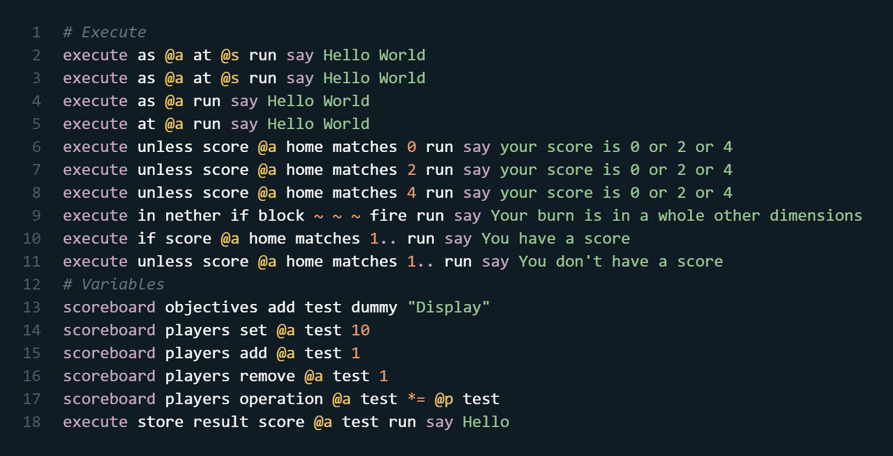 Mcpy, an Mcfunction compiler Minecraft Data Pack