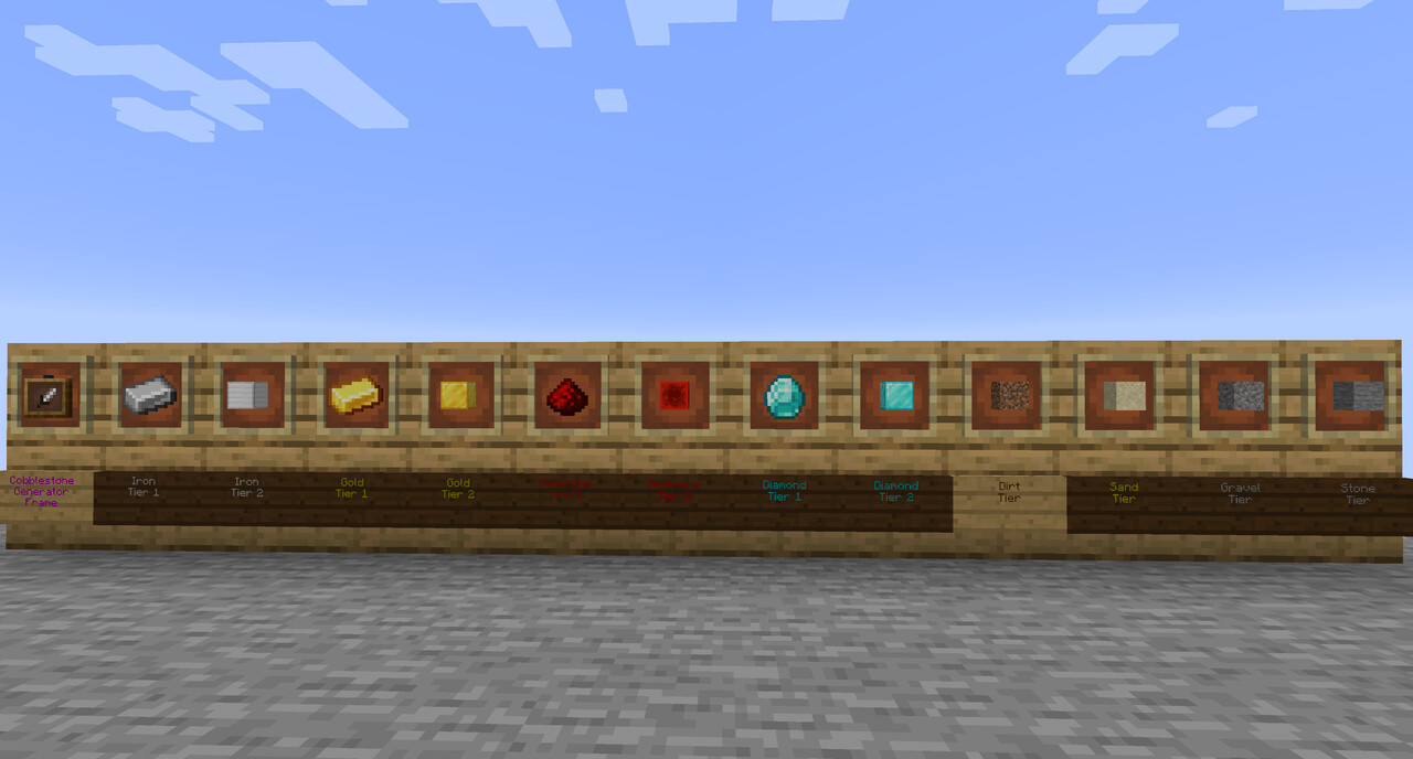 SkyOreGen (Skyblock Ore Generator) Minecraft Data Pack