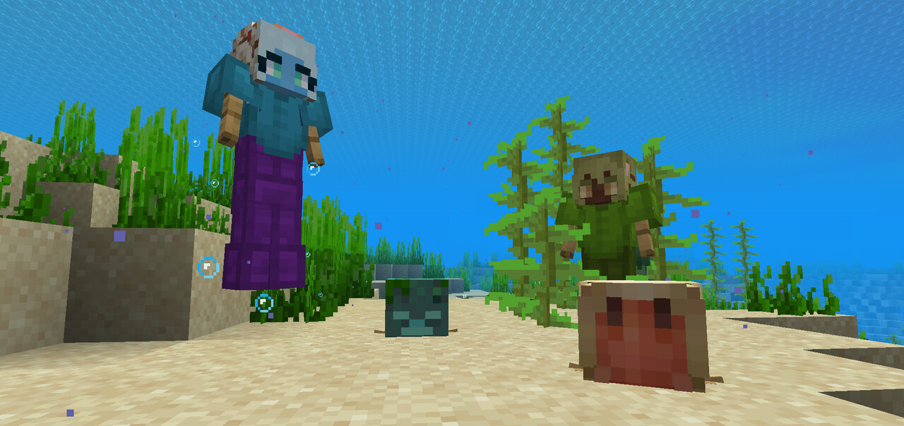 Player Flight (No Elytra) and Gills (Fantasy Creatures Traits) Minecraft Data Pack