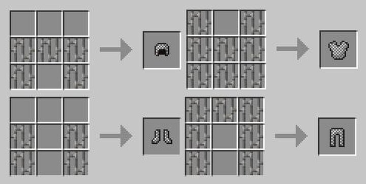 Craftable Chainmail Armor ALL VERSIONS!!!!!!! Minecraft Data Pack