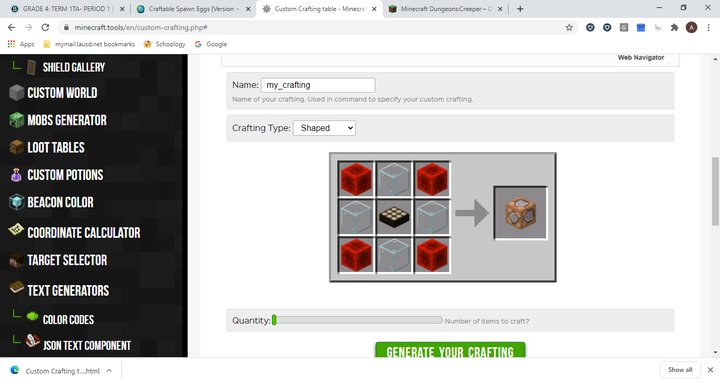 craftable command blocks Minecraft Data Pack