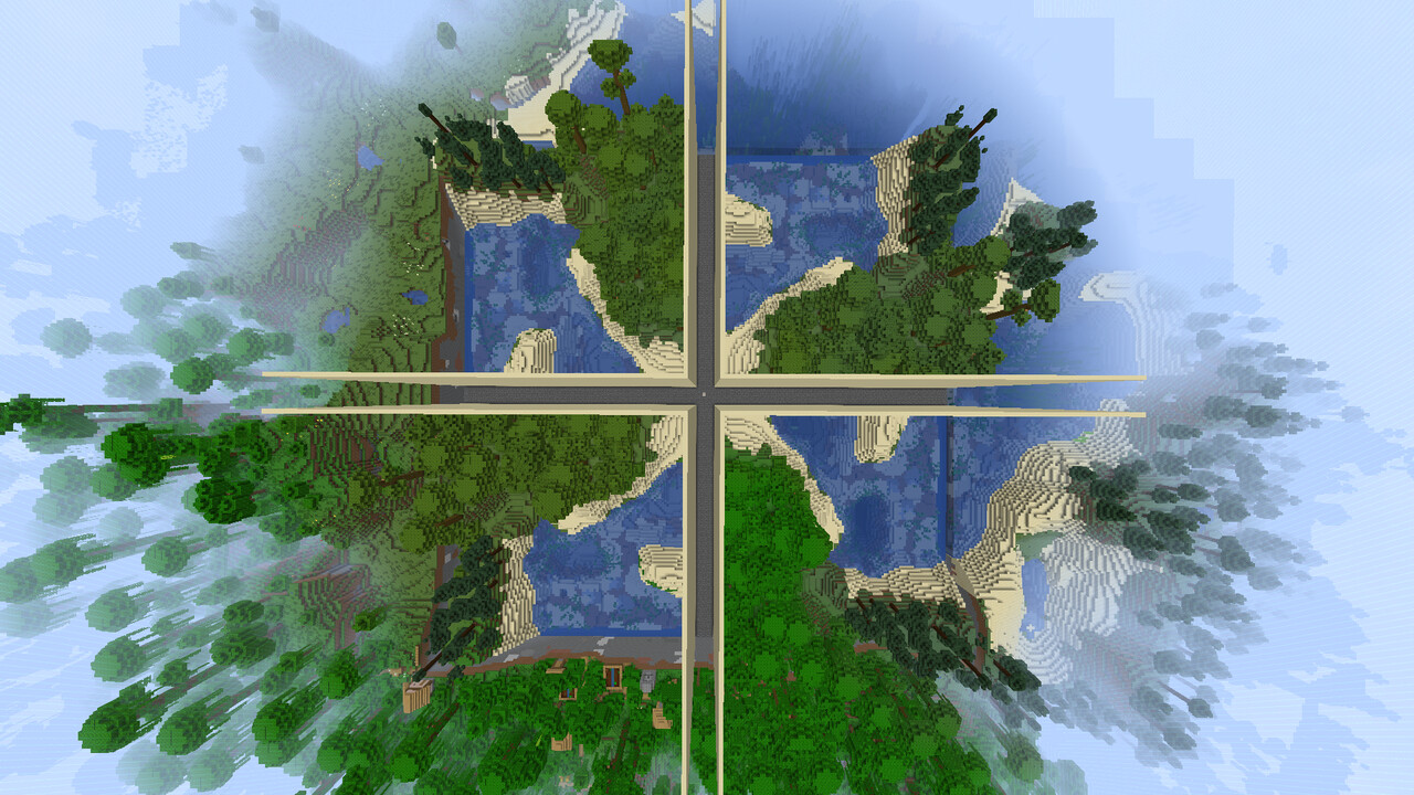 "The Walls" Custom Arena Generator Minecraft Data Pack