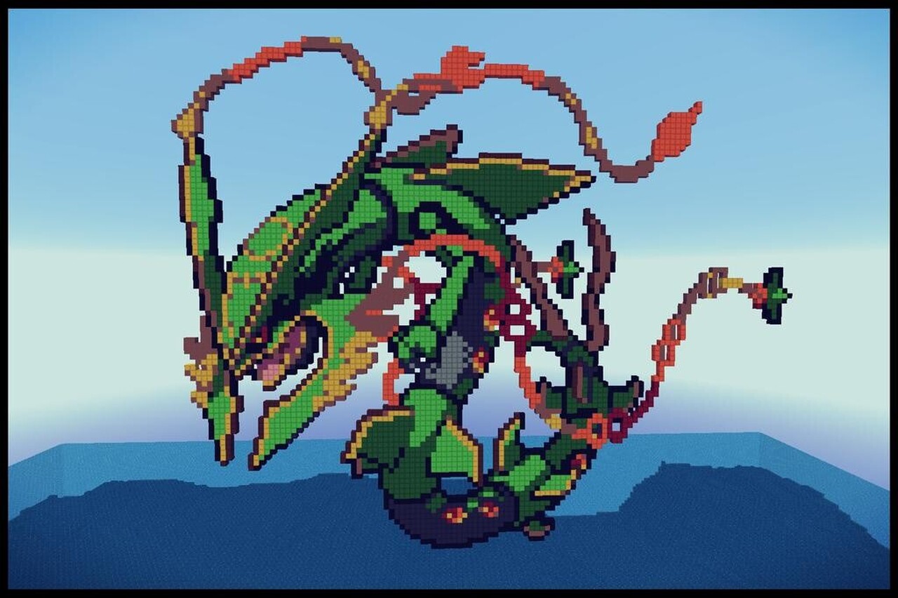 Shiny rayquaza Minecraft Map