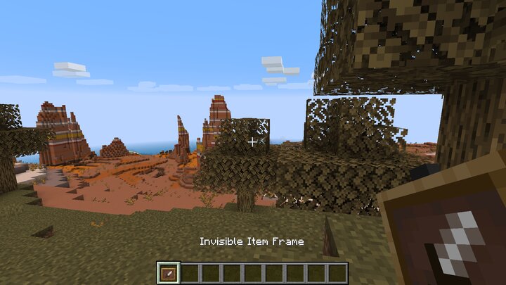 Craftable Invisible Item Frames Minecraft Data Pack