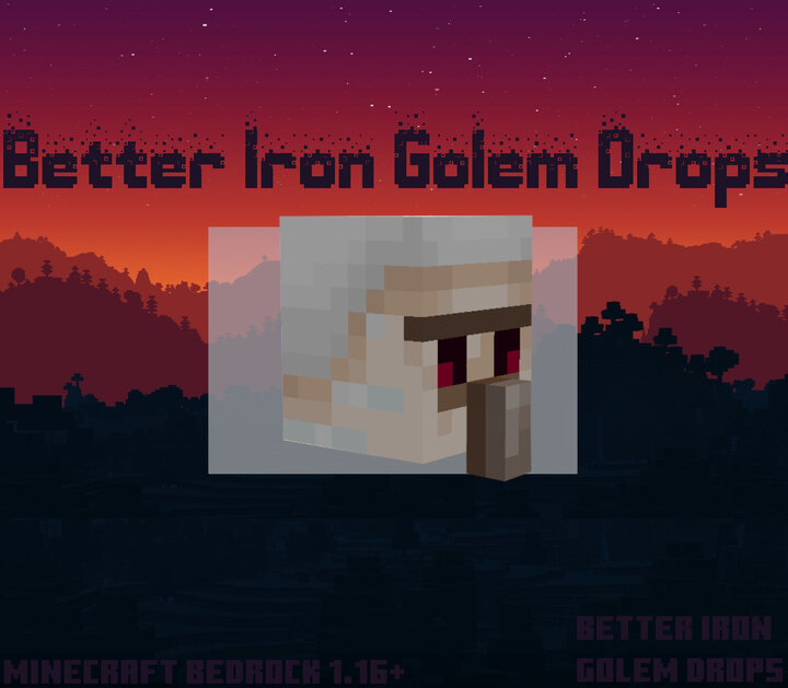 Better Iron Golem Drops Minecraft Data Pack