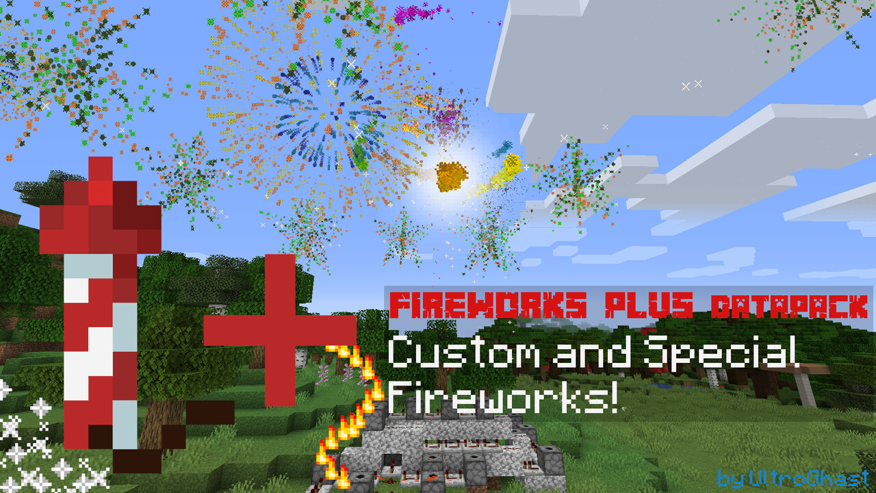 Fireworks+ - More Types of Fireworks Minecraft Data Pack