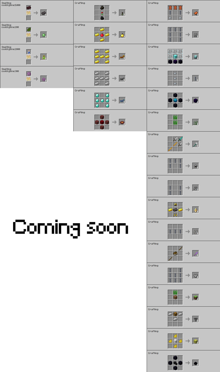 50+CraftingRecipe [for now 27 Recipe ] Minecraft Data Pack
