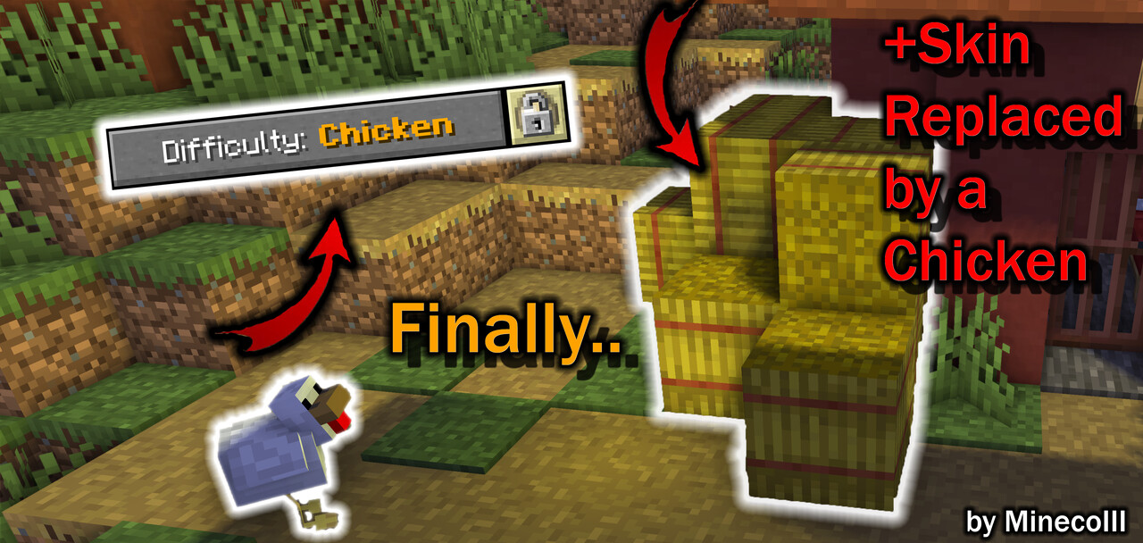 Minecraft but... you are a CHICKEN!!! Minecraft Data Pack