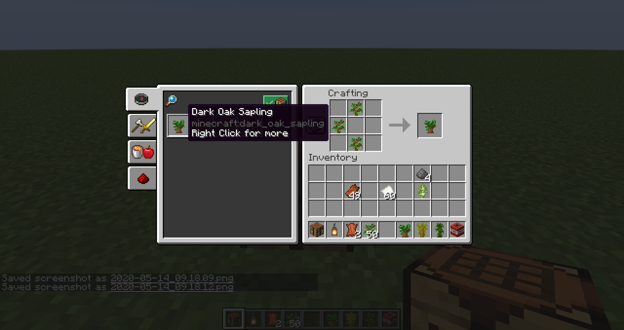 Sapling Conversion Minecraft Data Pack