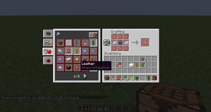 Rotten flesh to leather Minecraft Data Pack