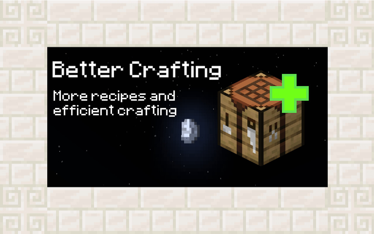 Better Crafting Minecraft Data Pack