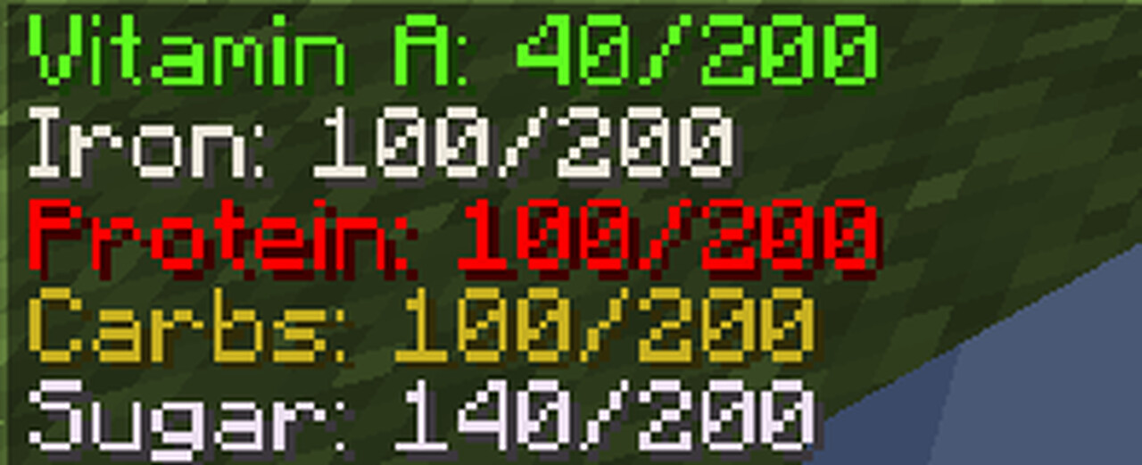 A Balanced Diet Minecraft Data Pack