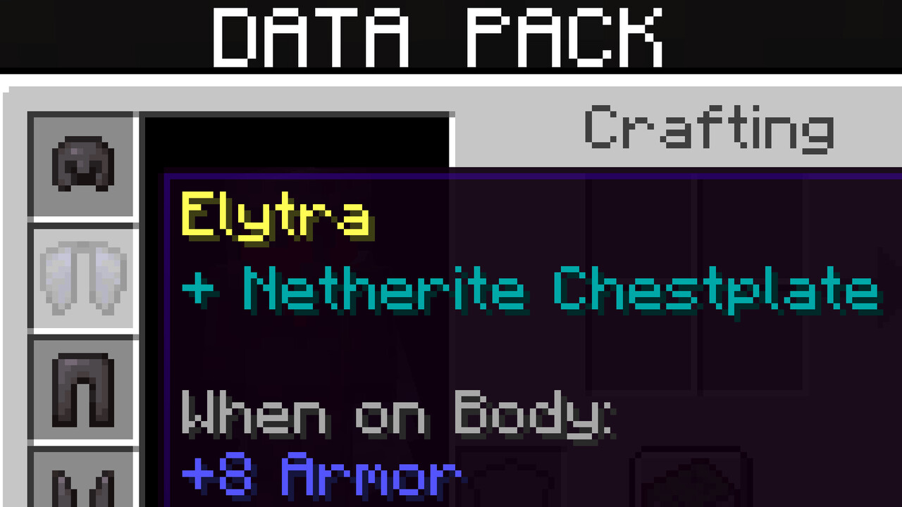 Armored Elytra Minecraft Data Pack