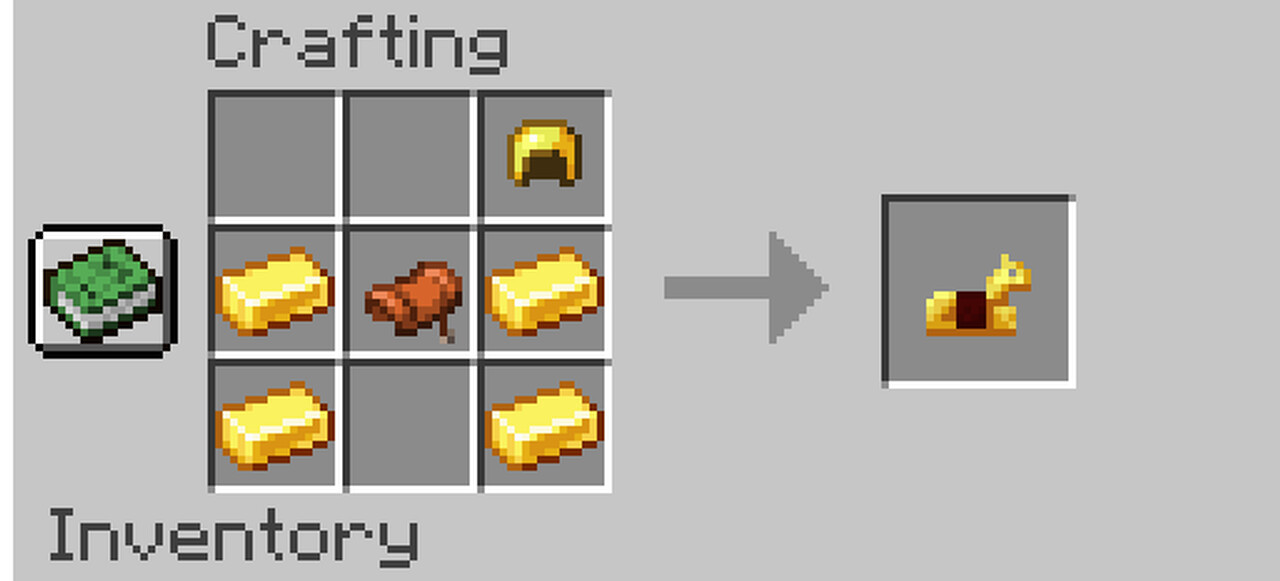 Craftable Saddles and Horse Armor Minecraft Data Pack