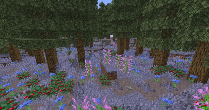 Bluebell Woods Biome (Updated Flower Forest) Minecraft Data Pack