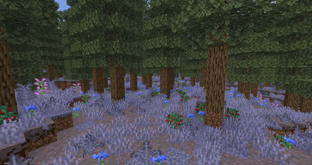 Bluebell Woods Biome (Updated Flower Forest) Minecraft Data Pack