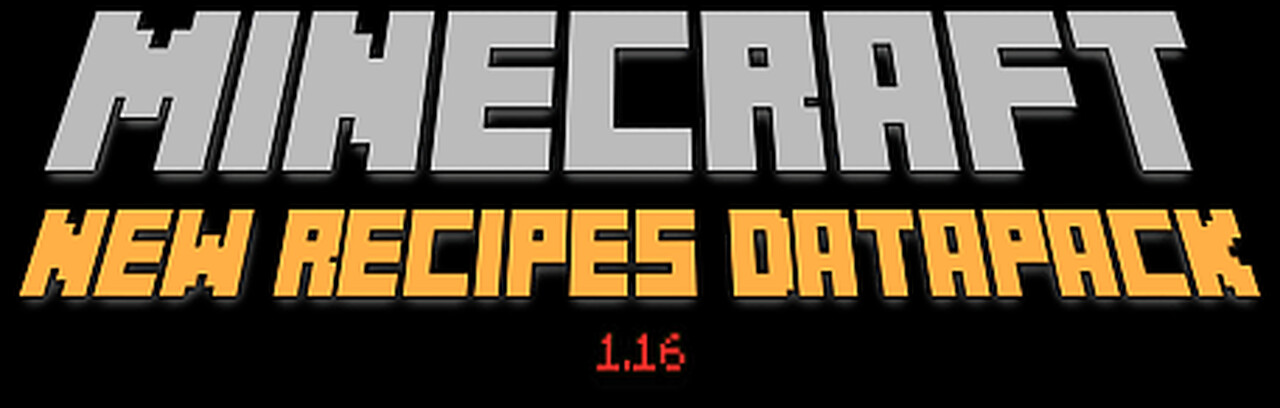 New crafting recipes Minecraft Data Pack
