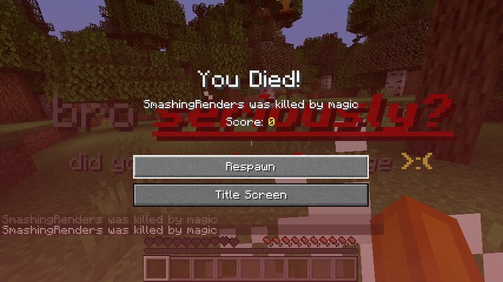 Minecraft, but jumping hurts you (Added more info!) Minecraft Data Pack