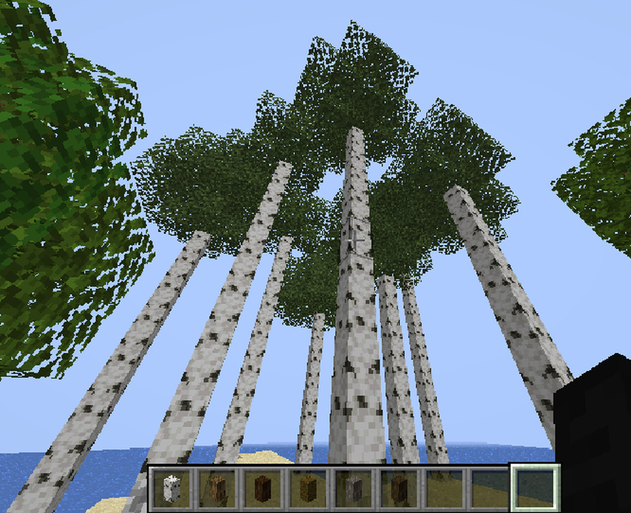 Thin logs, stick layers and frost Minecraft Data Pack