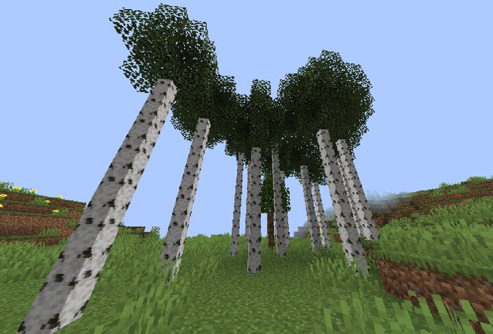 Thin logs, stick layers and frost Minecraft Data Pack