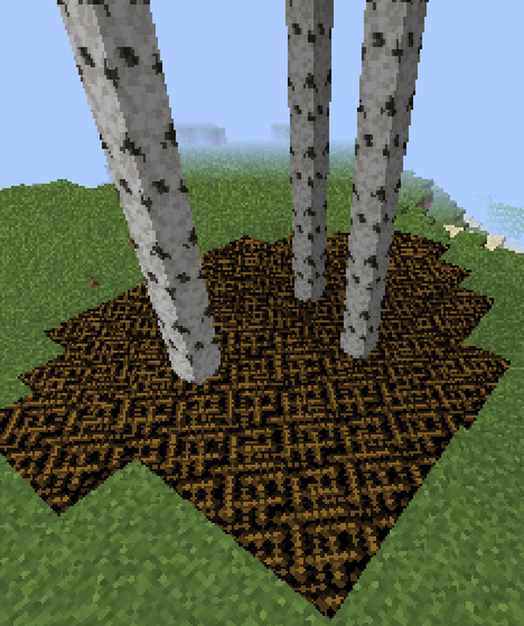 Thin logs, stick layers and frost Minecraft Data Pack