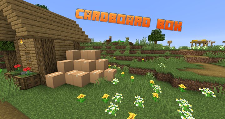 Cardboard Box [1.0] Transport your chests with ease !! Minecraft Data Pack