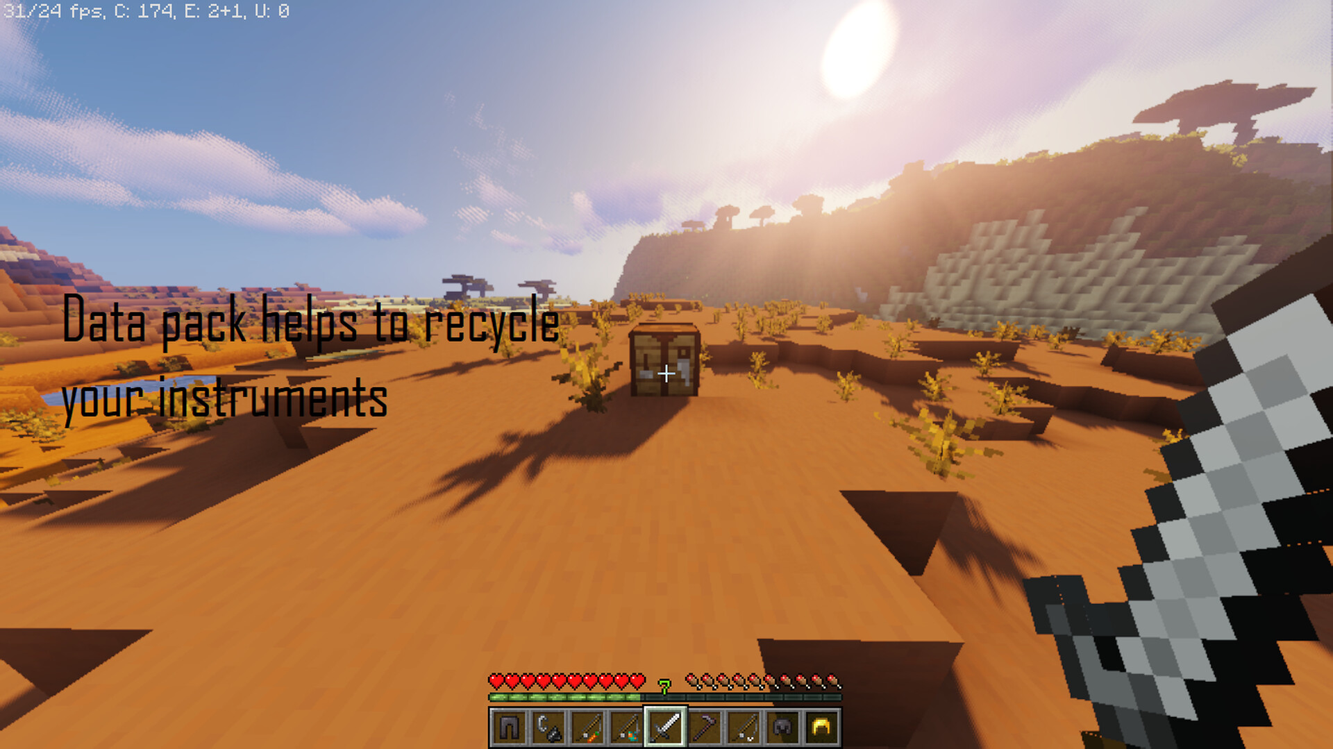 Recycle_instruments + Craftable_chainmail_armor Minecraft Data Pack