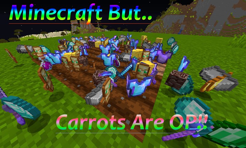 Minecraft But Carrots Drop OP Loot Minecraft Data Pack