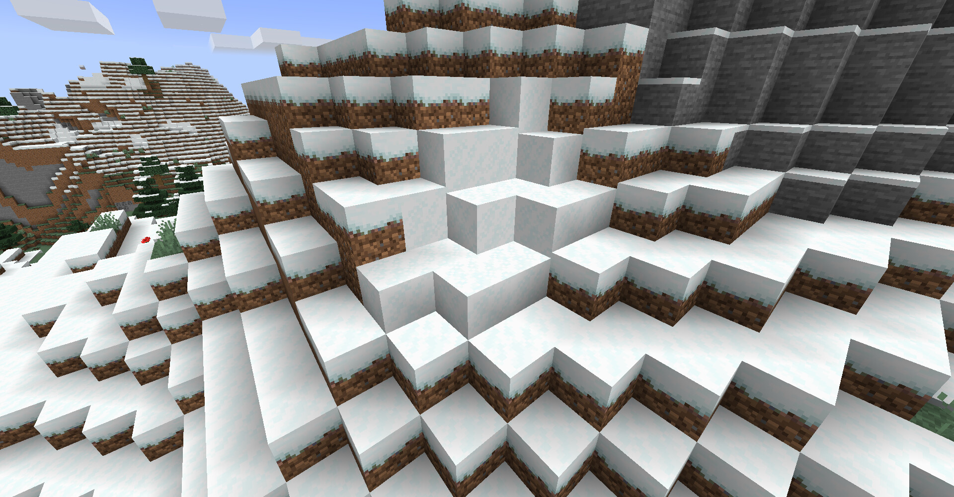 Powdered Snow Generating in 1.17 Mountains Minecraft Data Pack