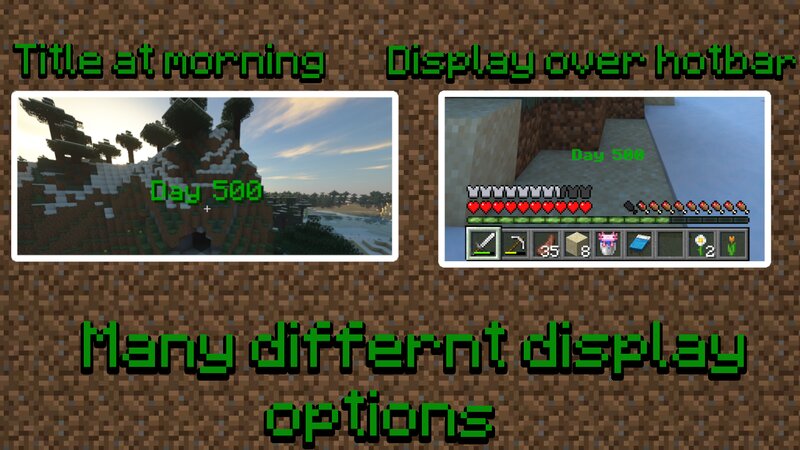 Day Counter Minecraft Data Pack