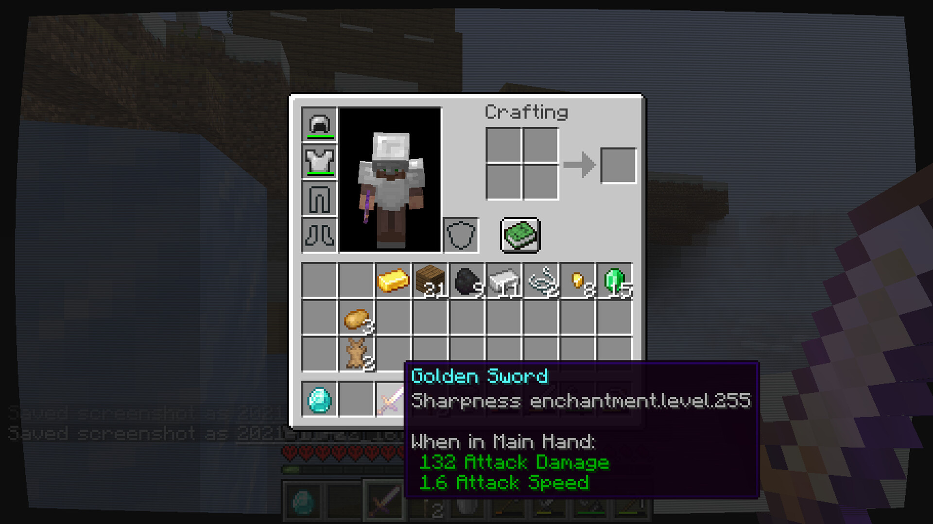 Golden Sword of OP Sharpness Minecraft Data Pack