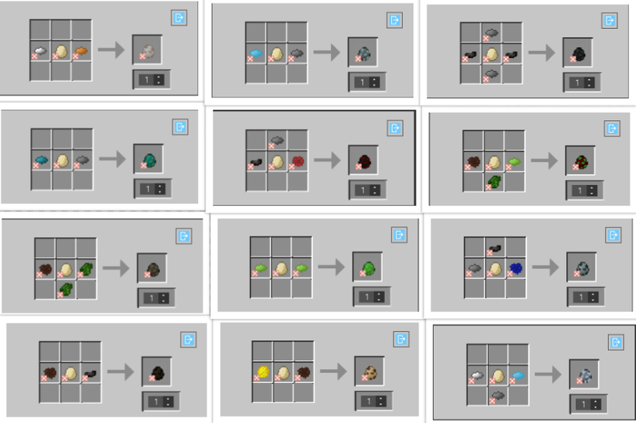All Spawn Eggs Recipe (Special Edition contains all spawn eggs ...