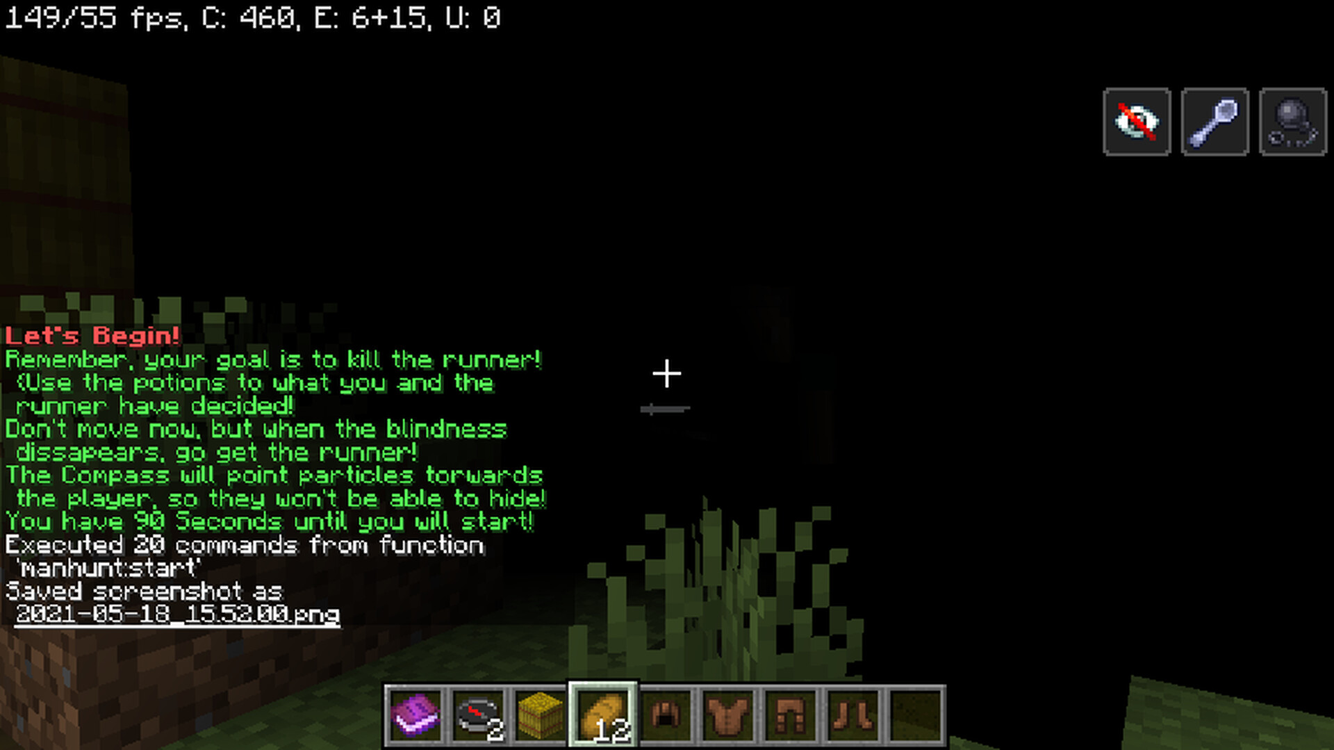 Manhunt: Potion Spellbook Minecraft Data Pack