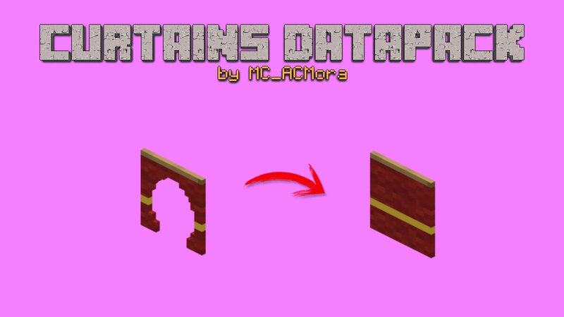 Curtains Datapack for Minecraft 1.17 - v.1.0 Minecraft Data Pack