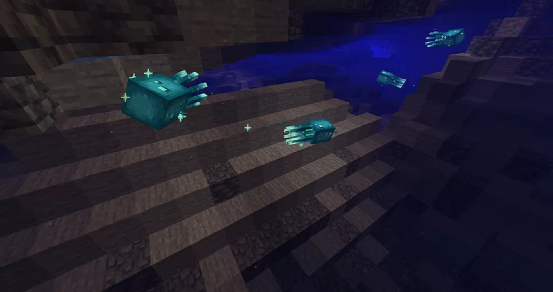 Luminous Glow Squids Version 2.0 Minecraft Data Pack